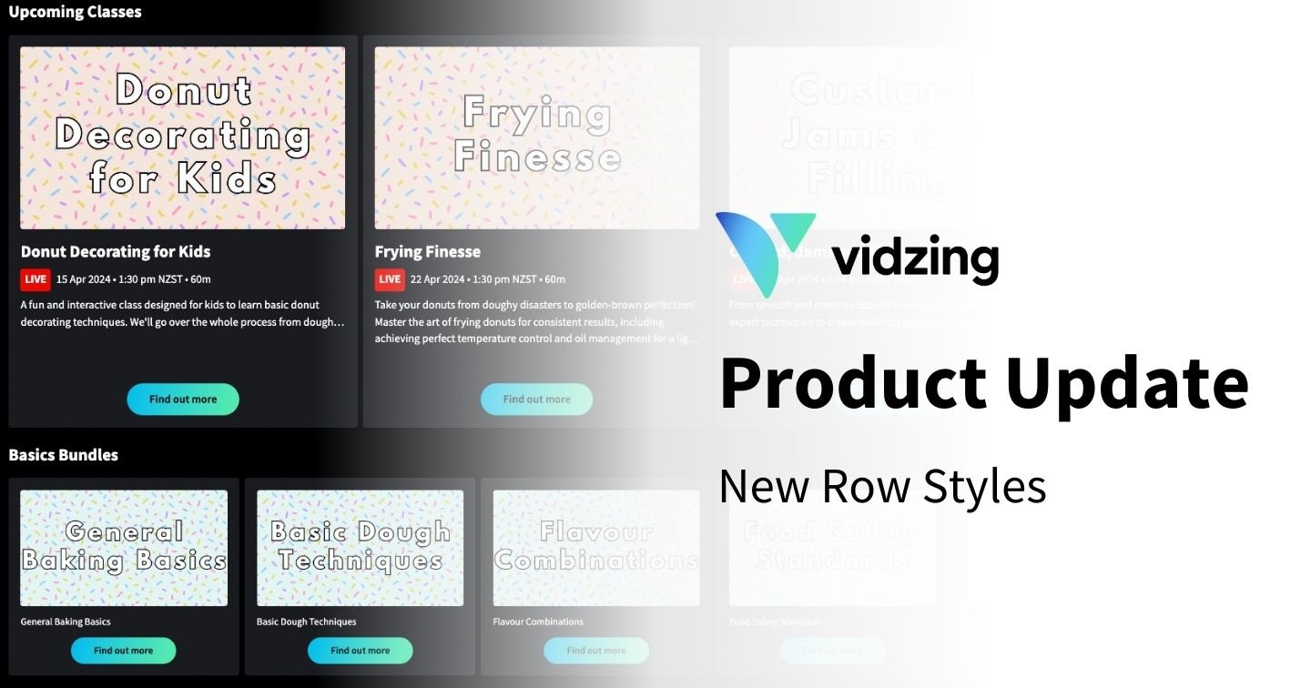 Product Update: New Row Styles